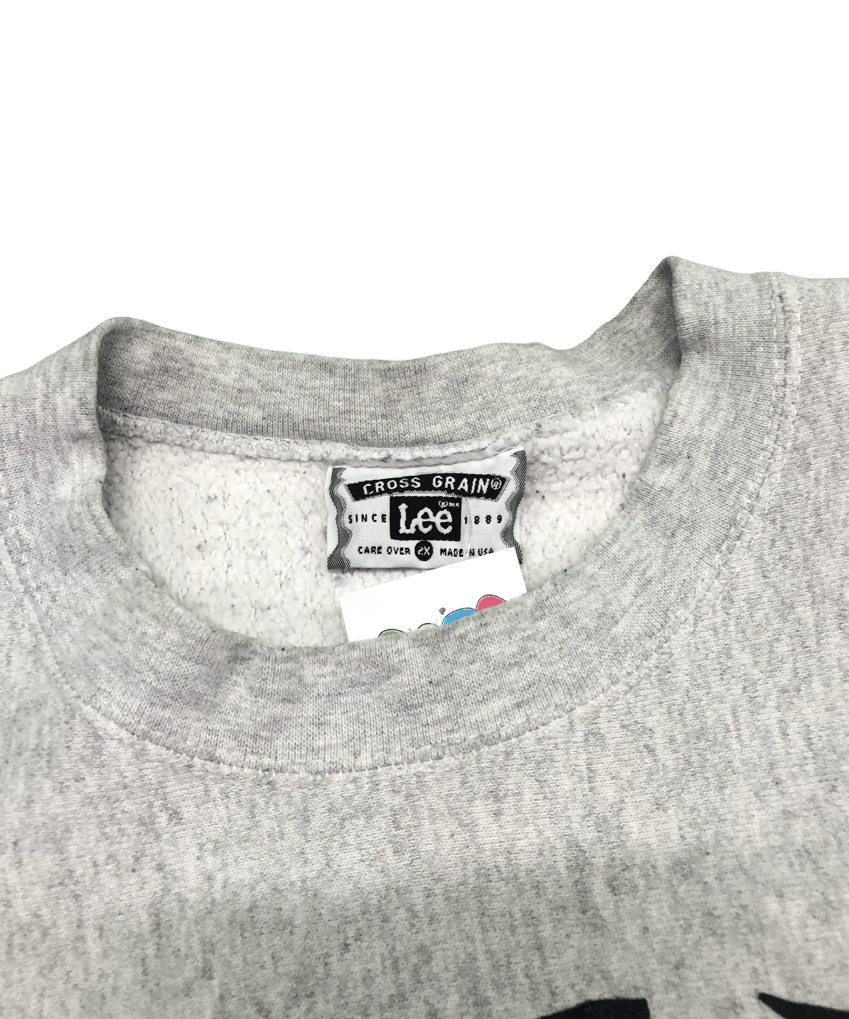Crewneck Vintage Lee Rugby 1980 Szary (XXL) - Baza Vintage
